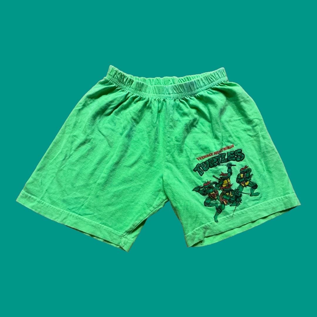 Vintage Kids Ninja Turtle Shorts - Etsy