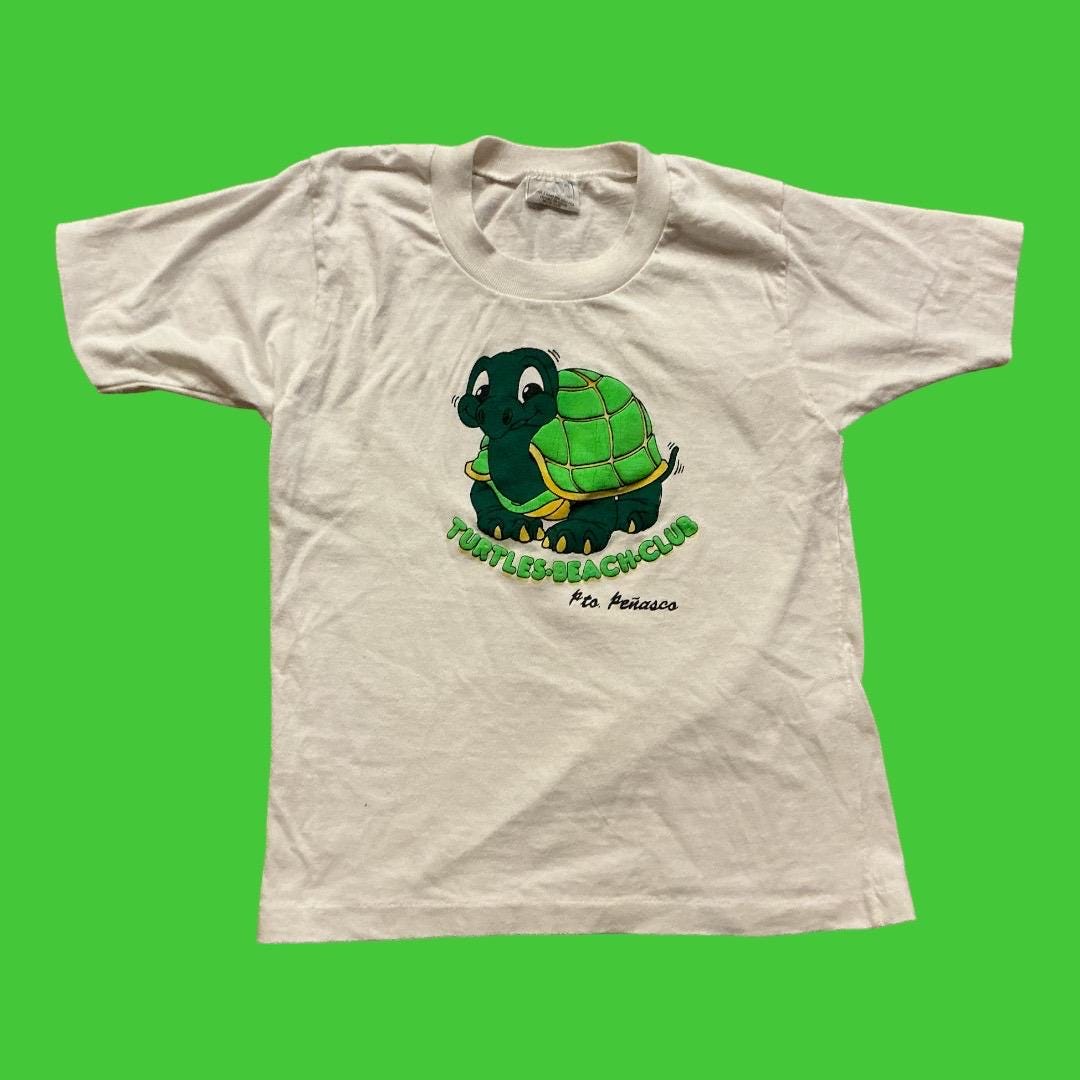Vintage Kids Turtles Beach Club Tourist Tee Tagged 10 Runs Small - Etsy