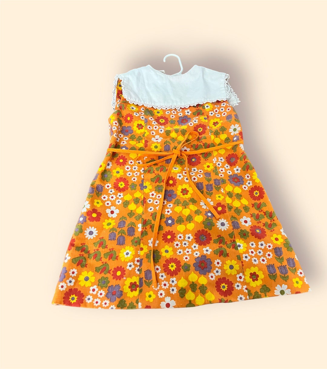 Vintage Flower Power Girls, Handmade Dress - Etsy