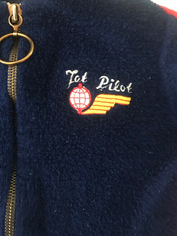 Vintage Terry Cloth Jet Pilot Jumpsuit Jumper 12 Mont… - Gem