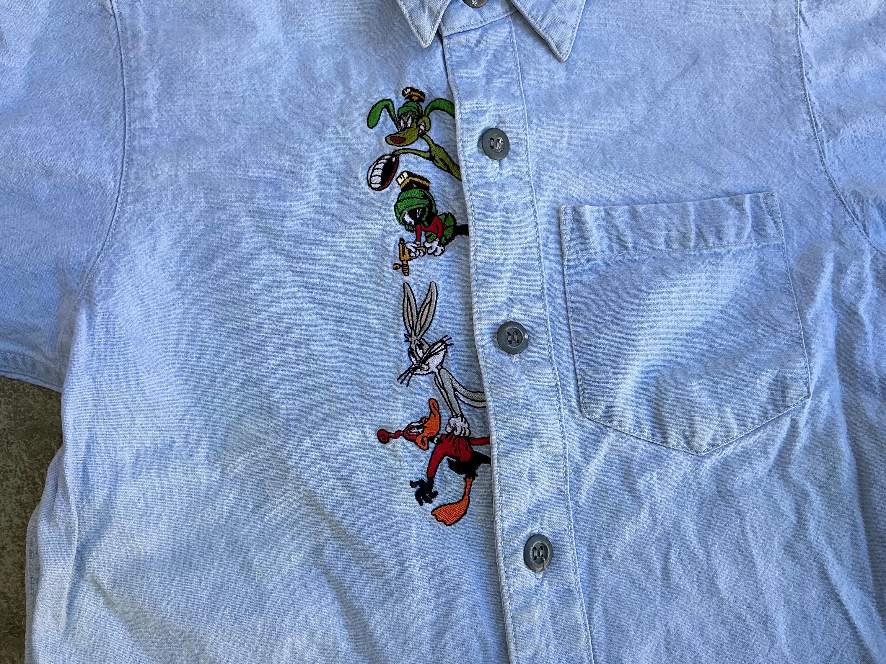 Vintage Marvin the Martian and Friends Collared Top Tagged Kids XS - Etsy