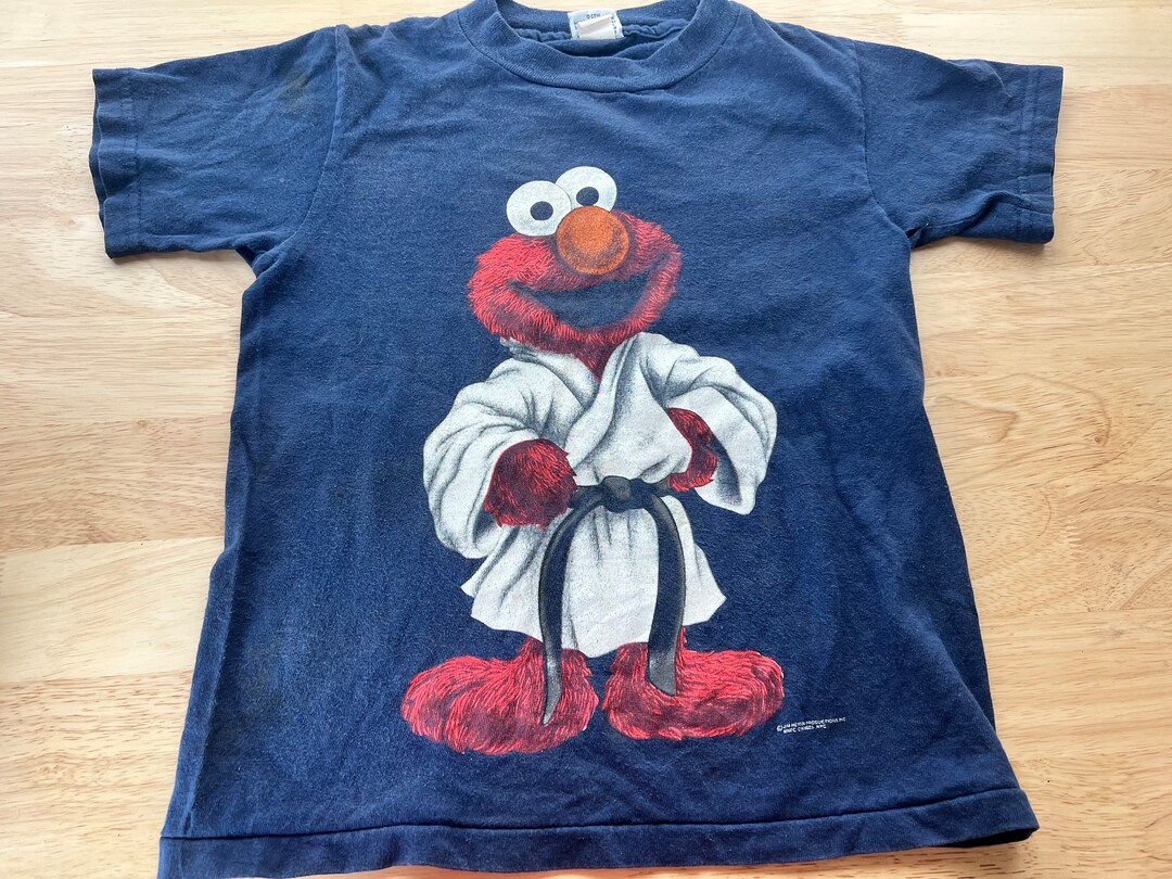 Vintage Elmo Tee Karate Tagged Kids Medium - Etsy