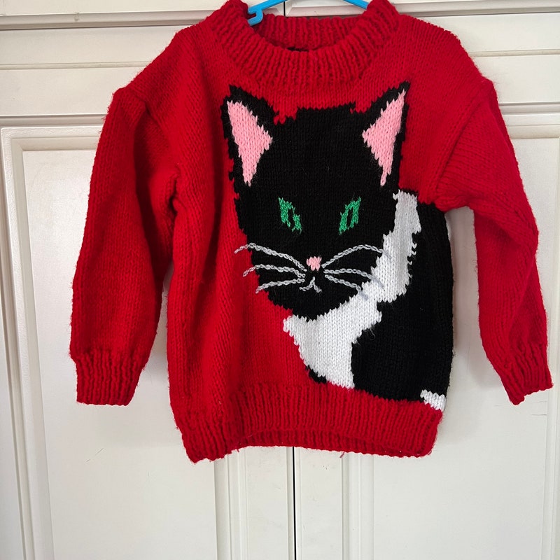 Handmade Cat Sweater - Etsy