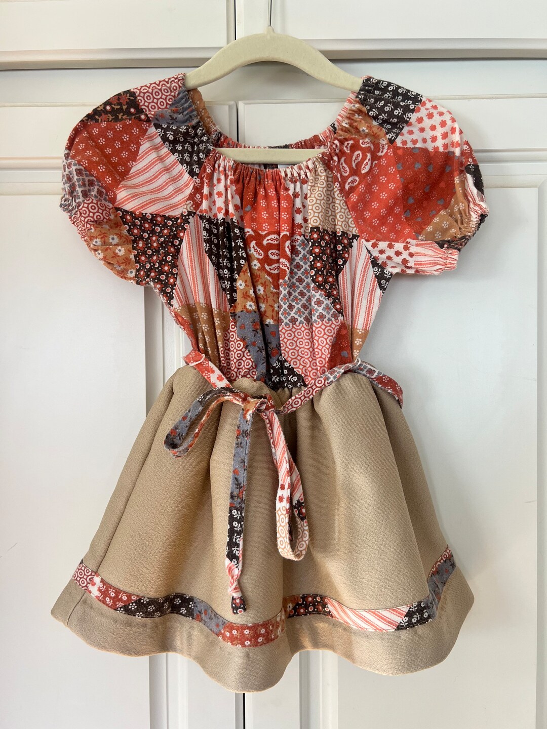 Vintage Girls Patchwork Tunic Dress Tagged 4T Runs Small - Etsy