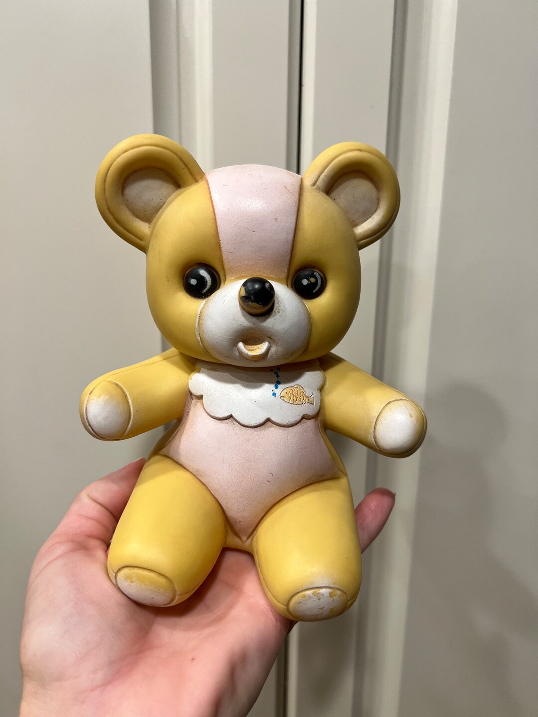 Vintage Squeak Bear Iwai Made in Taiwan - Etsy