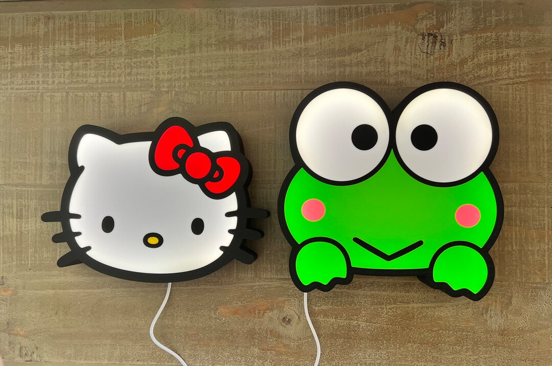 Handmade Hello Kitty Keroppi Light Box - Etsy