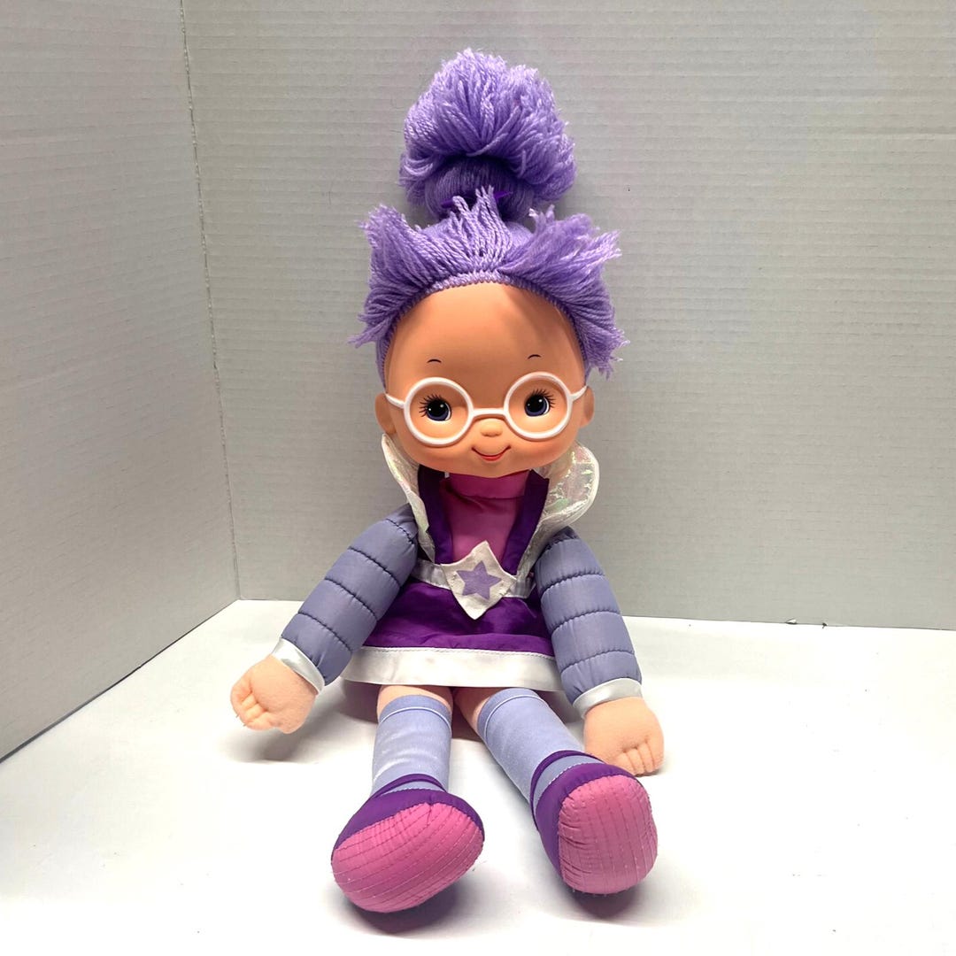 Vintage Rainbow Brite Shy Violet 11" Doll 1984 Plush Purple Hallmark No ...