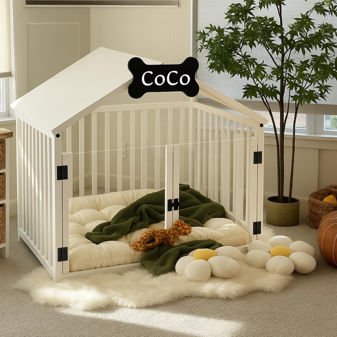 Christmas gift Modern Indoor Dog House: Stylish Crate & Cozy Pet Home ...
