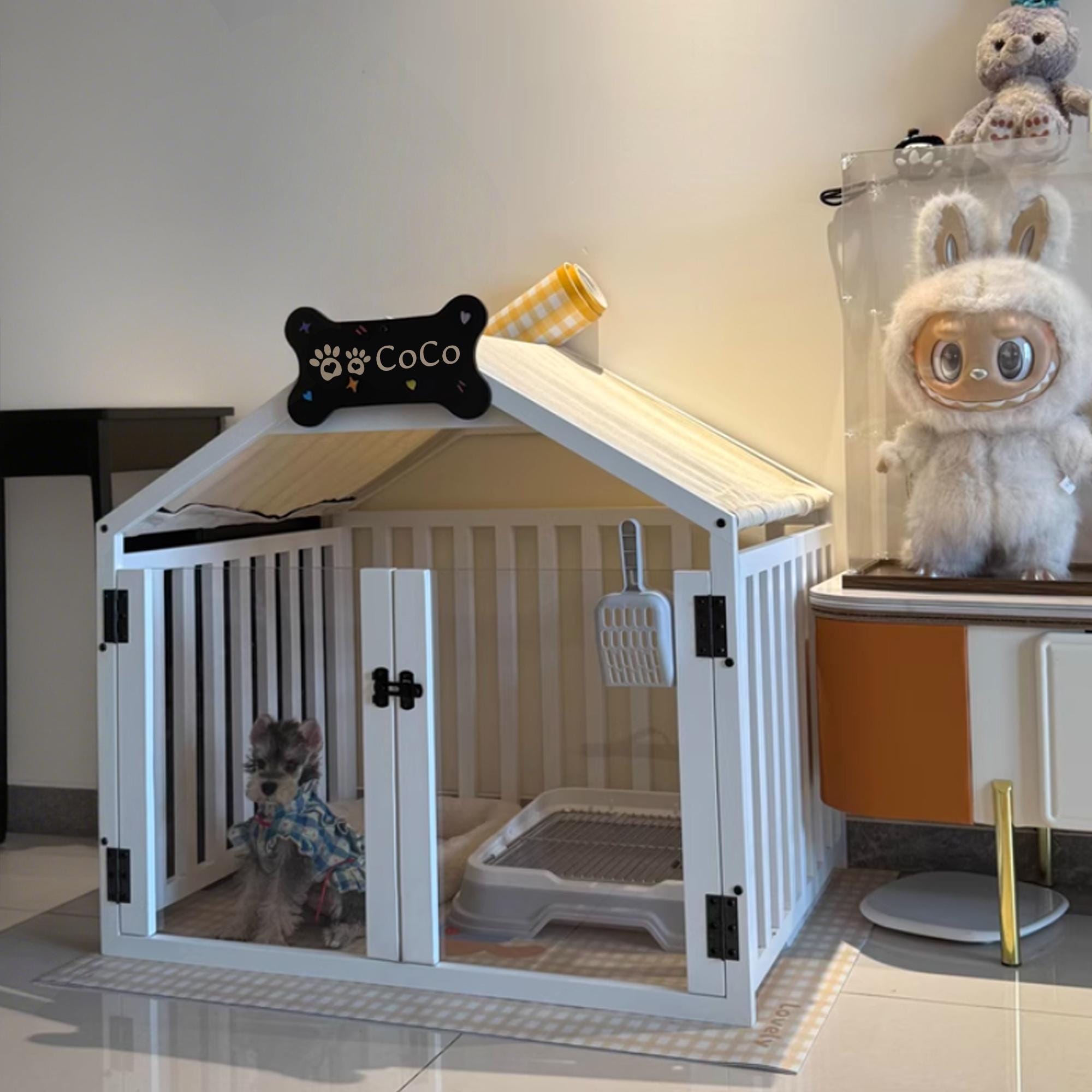 Christmas gift Modern Indoor Dog House: Stylish Crate & Cozy Pet Home ...