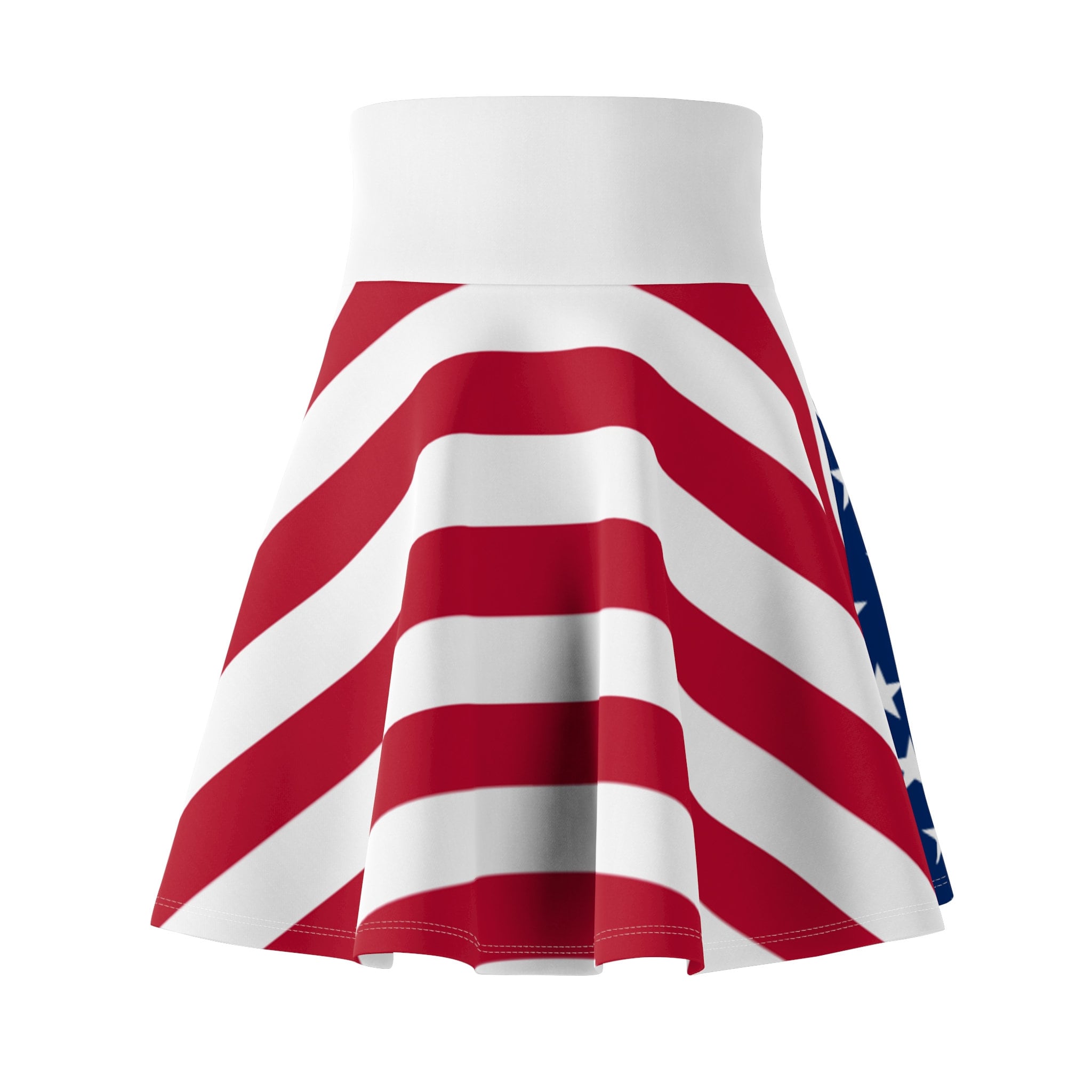 Patriotic Skater Skirt, USA Flag Independence Day Clothing, 4th of July ...