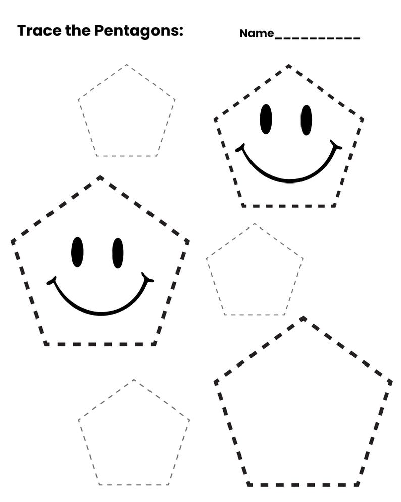 Trace & Learn: Shapes Tracing Workbook for a Fun and Engaging Learning ...