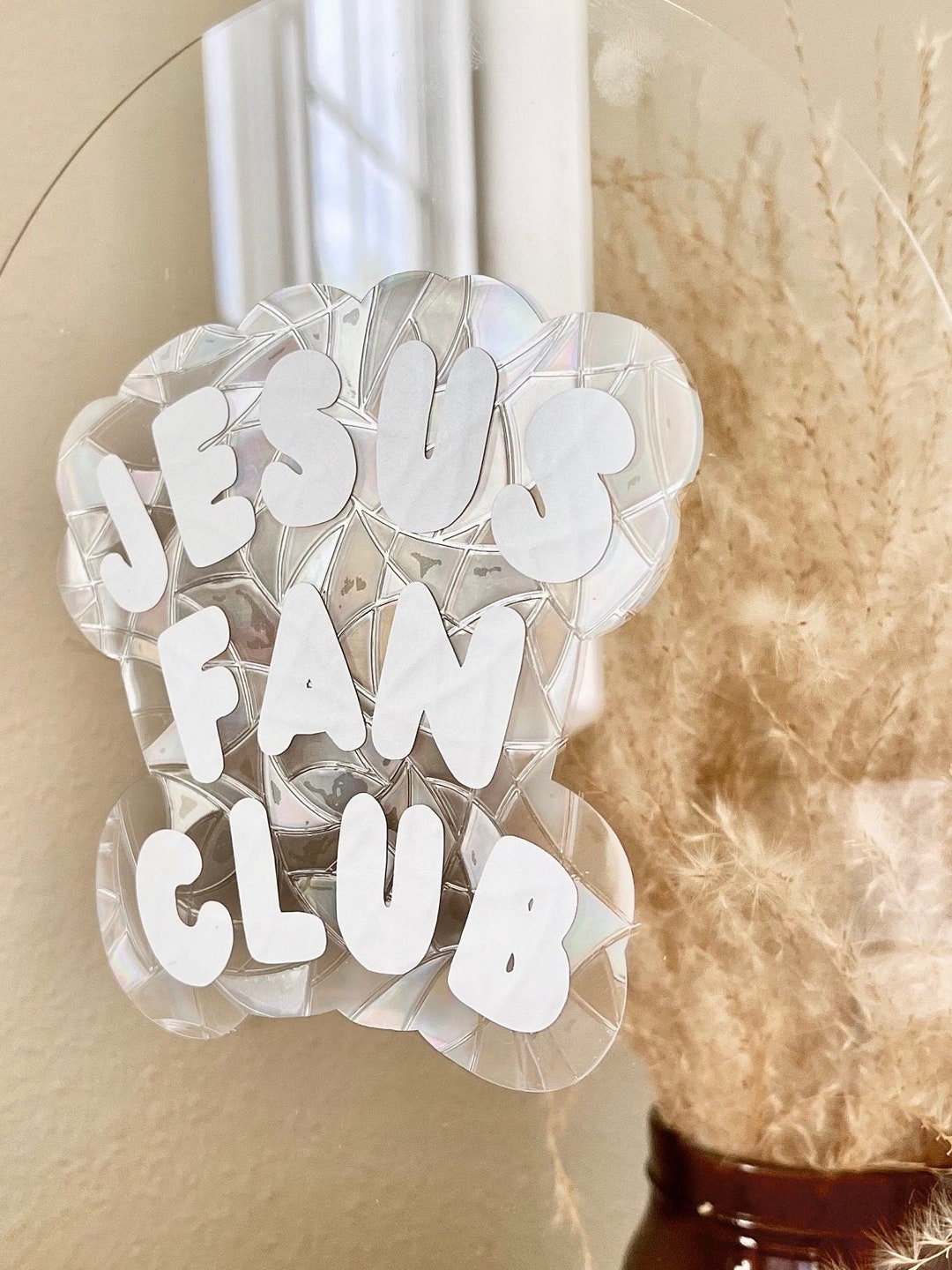 Suncatcher Windowcling - Jesus Fan Club - Rainbow Maker Prism - Window ...