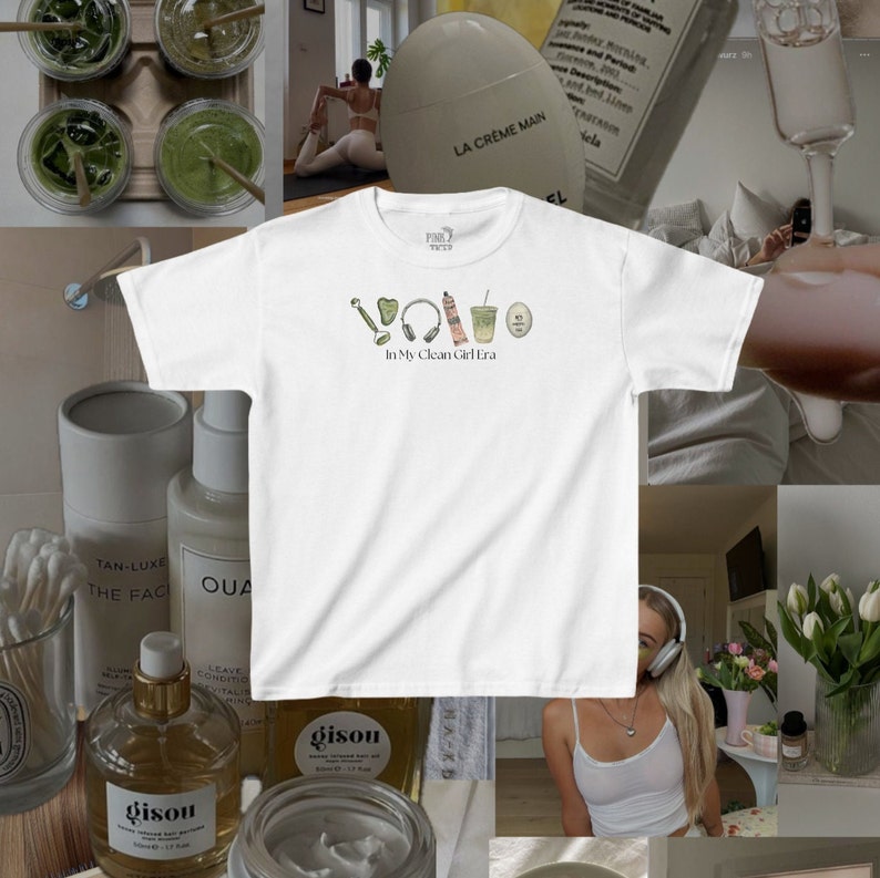 Clean Girl Era Y2K Baby Tee, Clean Girl Shirt, Trending Pinterest ...