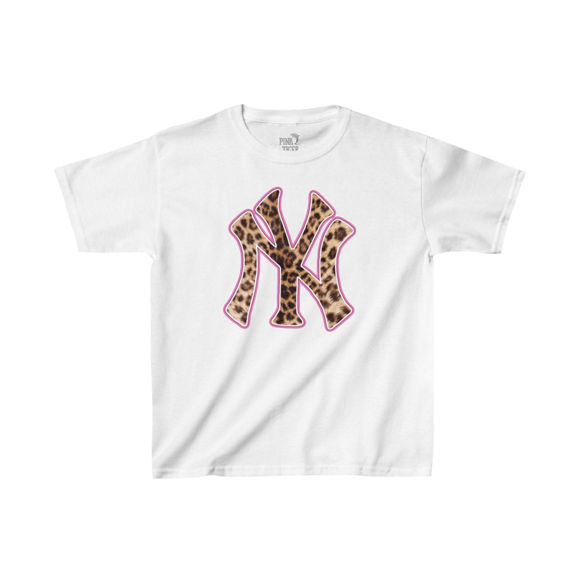New York Yankees Leopard Print Shirt, Pink NYC Cheetah Print Graphic ...