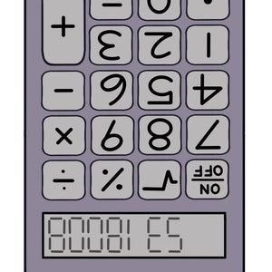 Nostalgic Calculator Sticker - Etsy
