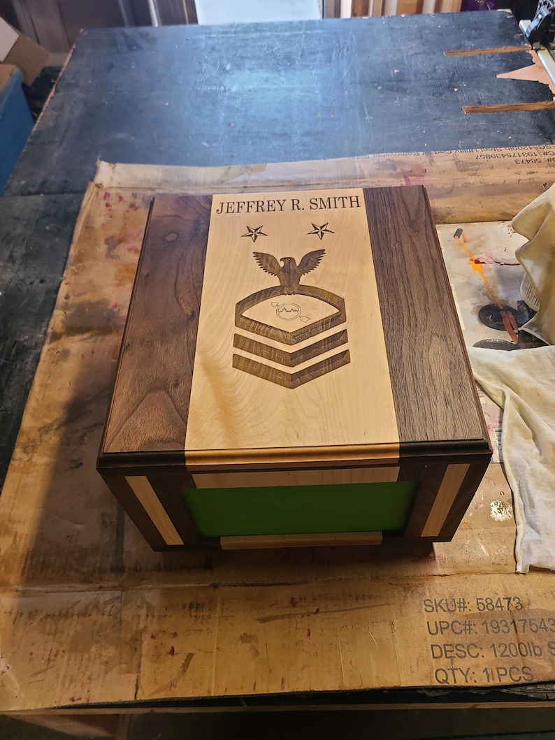 Custom Built Military Hat Box - Handcrafted by Active-duty US Navy ...