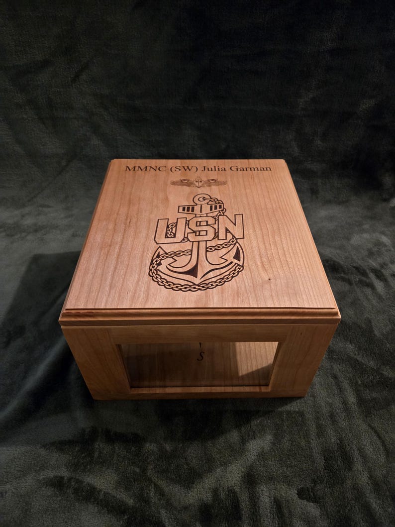 Custom Built Military Hat Box - Handcrafted by Active-duty US Navy ...