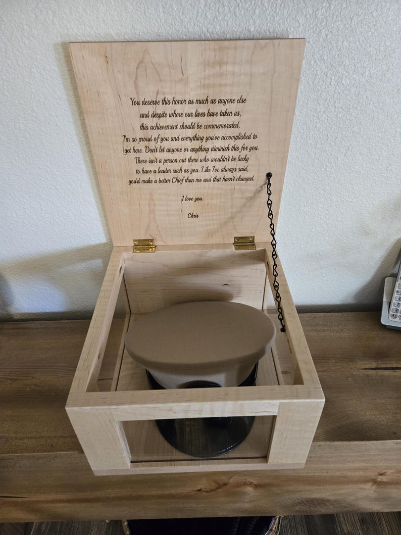 Custom Built Military Hat Box - Handcrafted by Active-duty US Navy ...