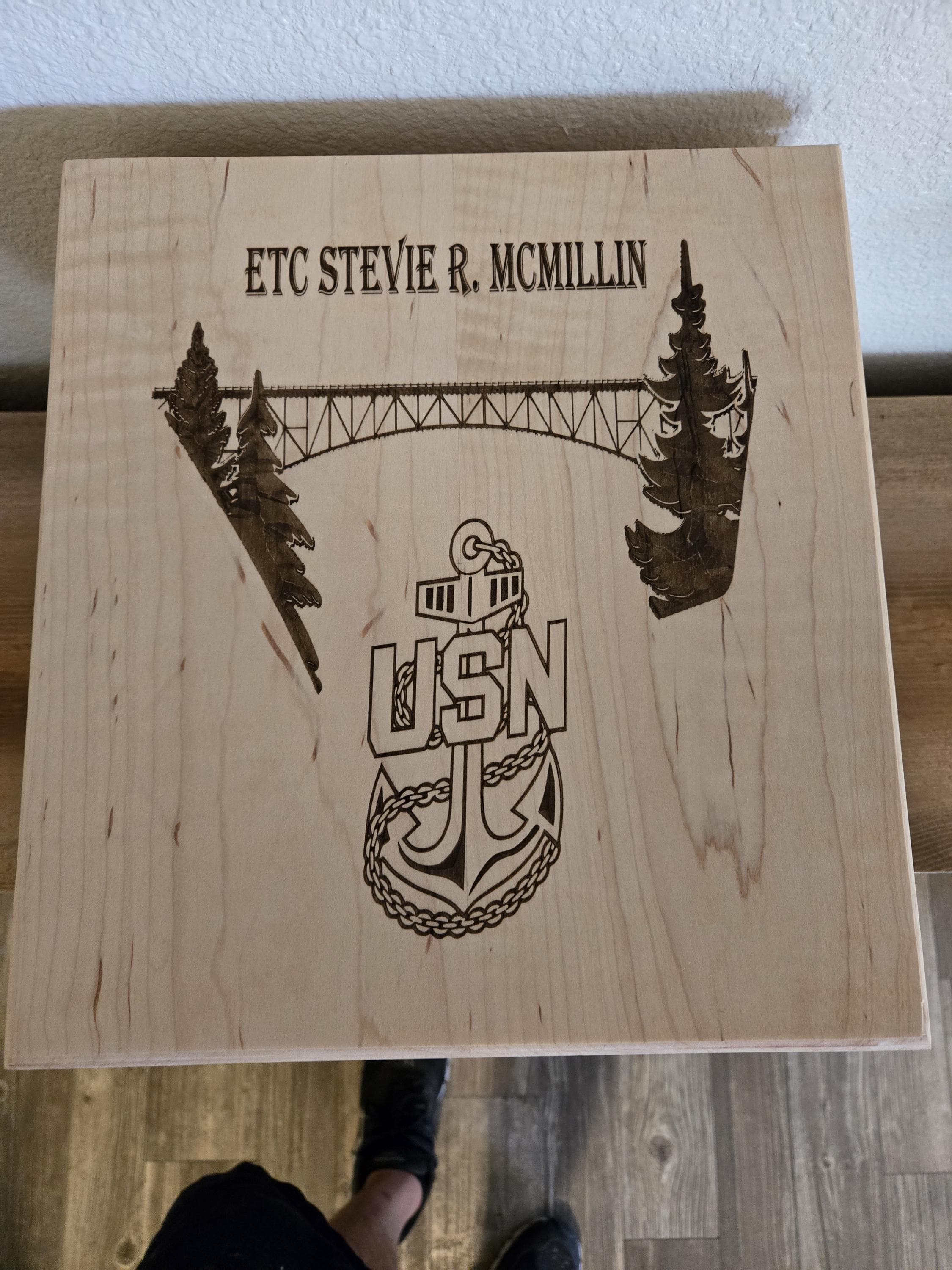 Custom Built Military Hat Box - Handcrafted by Active-duty US Navy ...