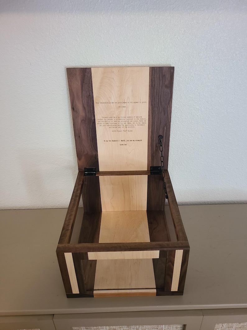 Custom Built Military Hat Box - Handcrafted by Active-duty US Navy ...