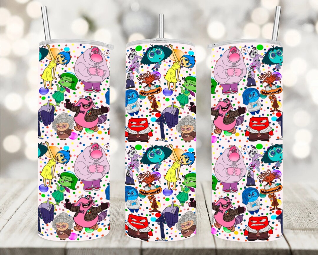 Inside Out 2 Tumbler 20 Oz Png and Pattern 50x50 Emotions Inside Out 1 ...