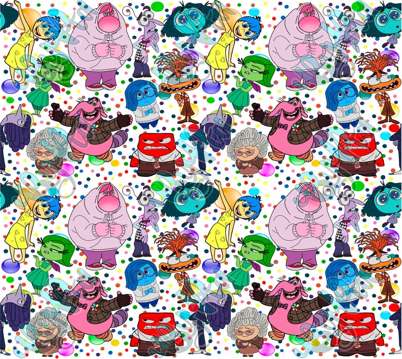 Inside Out 2 Tumbler 20 Oz Png and Pattern 50x50 Emotions Inside Out 1 ...