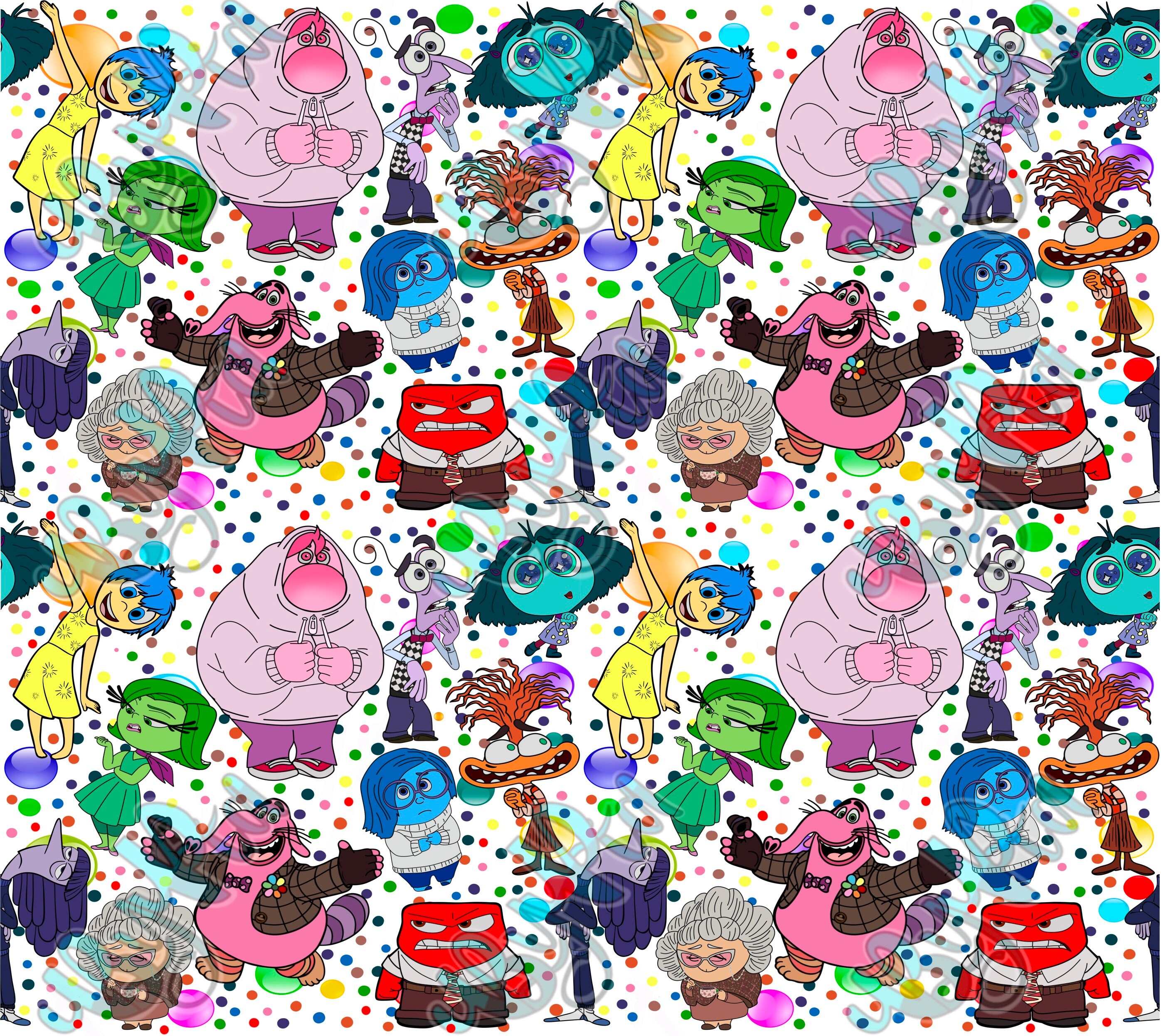 Inside Out 2 Tumbler 20 Oz Png and Pattern 50x50 Emotions Inside Out 1 ...