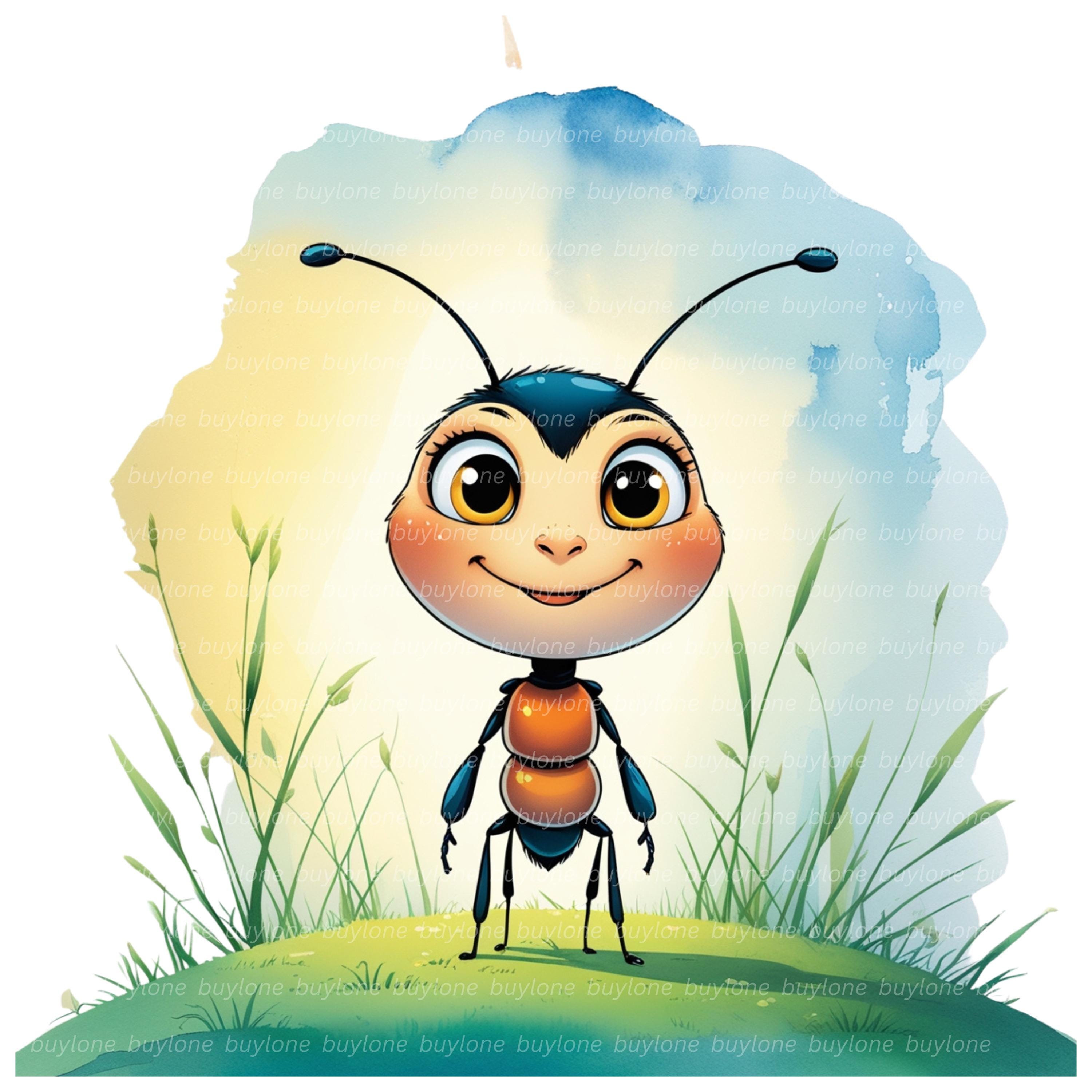 18 PNG Cute Ant Clipart – Baby Ant, Printable Watercolor Clipart, High ...