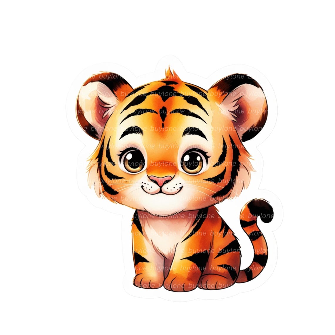 16 PNG Cute Little Tiger Clipart – Baby Tiger, Printable Watercolor ...