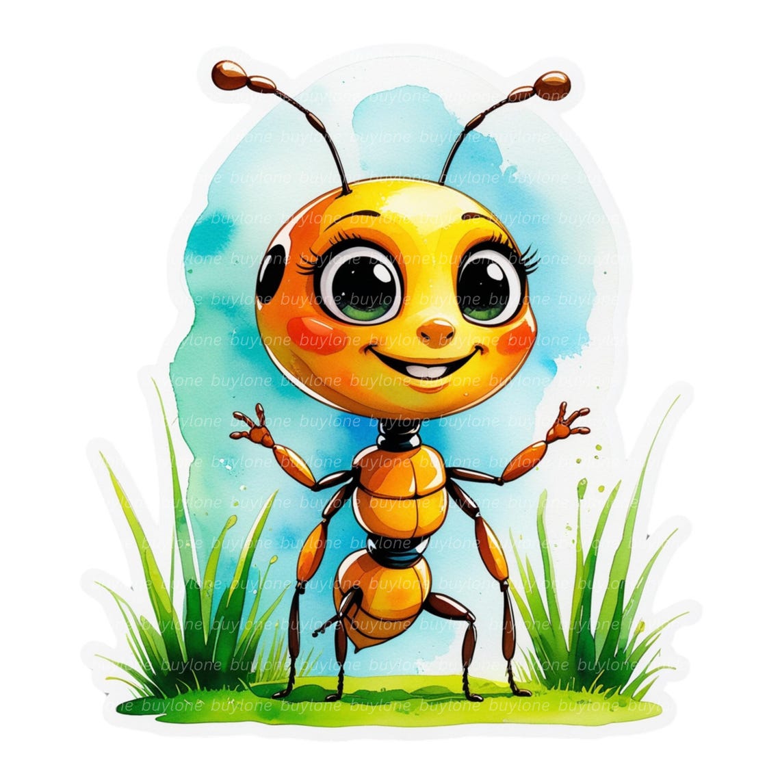 18 PNG Cute Ant Clipart – Baby Ant, Printable Watercolor Clipart, High ...