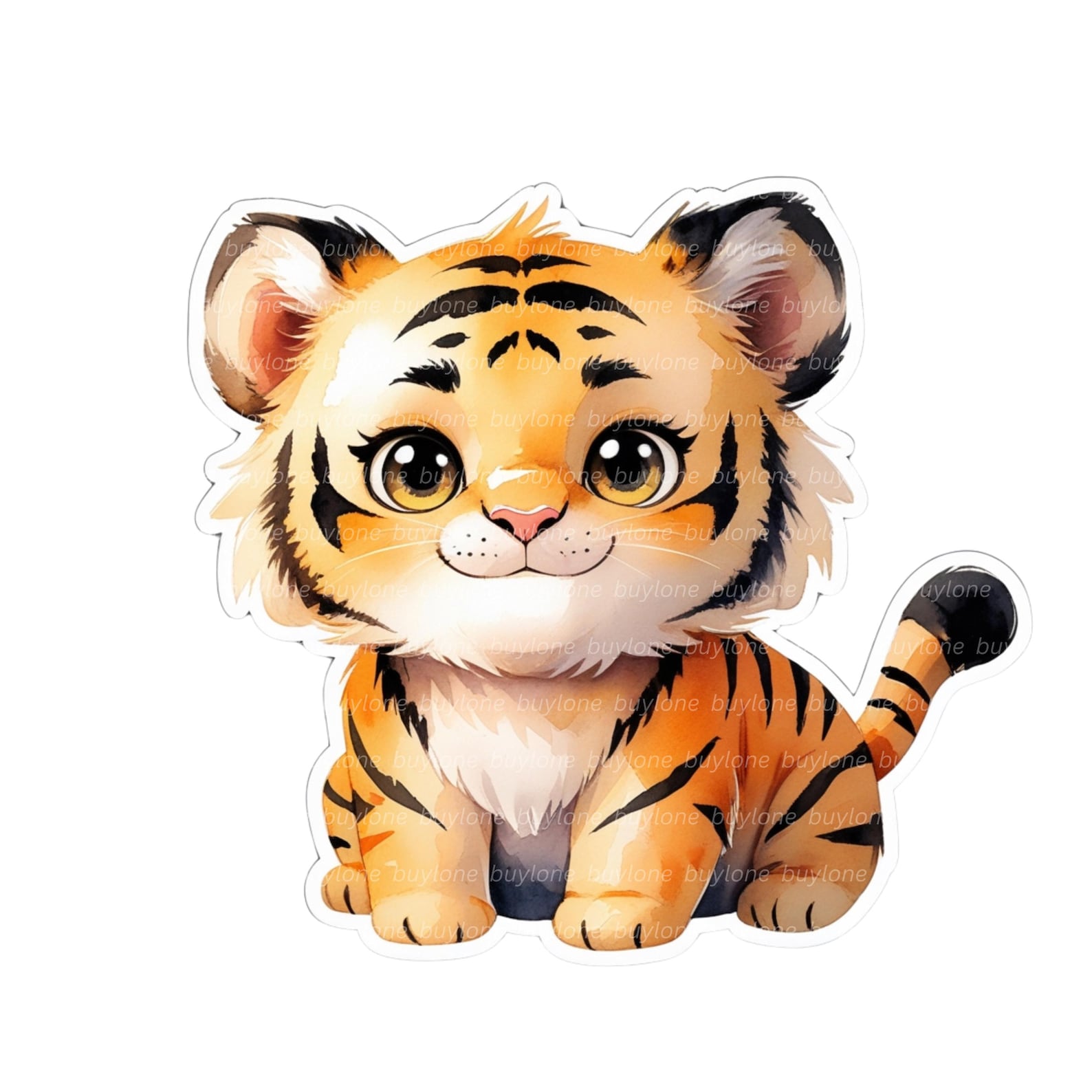 16 PNG Cute Little Tiger Clipart – Baby Tiger, Printable Watercolor ...