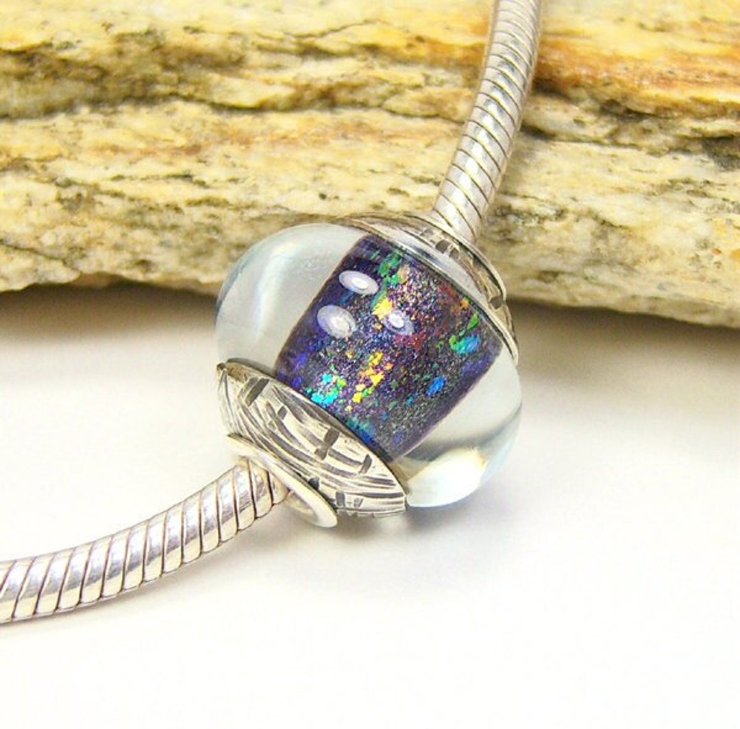 Lampwork Glass Charm Bead - Large Hole - BHB - Etsy