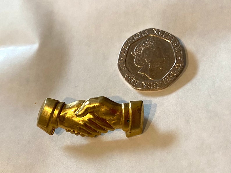 Two Hand Shaking Elegant Hand Small Brooch Pin Friendship Pin - Etsy