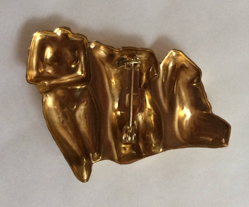 Three Nudes Naked Ladies Female Torso Body Lapel Brooch Pin - Etsy ...