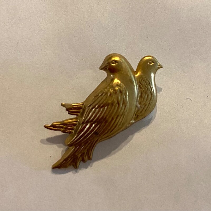 Antique Doves Brooch - Etsy UK