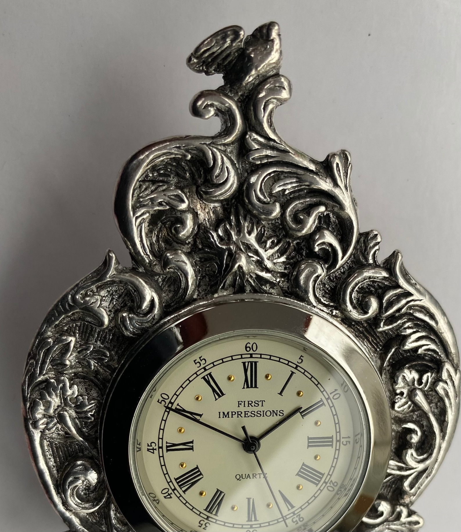 After Eight Rocco Clock With Silver Plated Casing With Seiko - Etsy UK