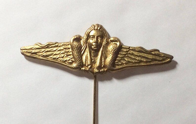 Cleopatra Stick Pin Egyptian Queen Head Snakes Vintage Finding - Etsy