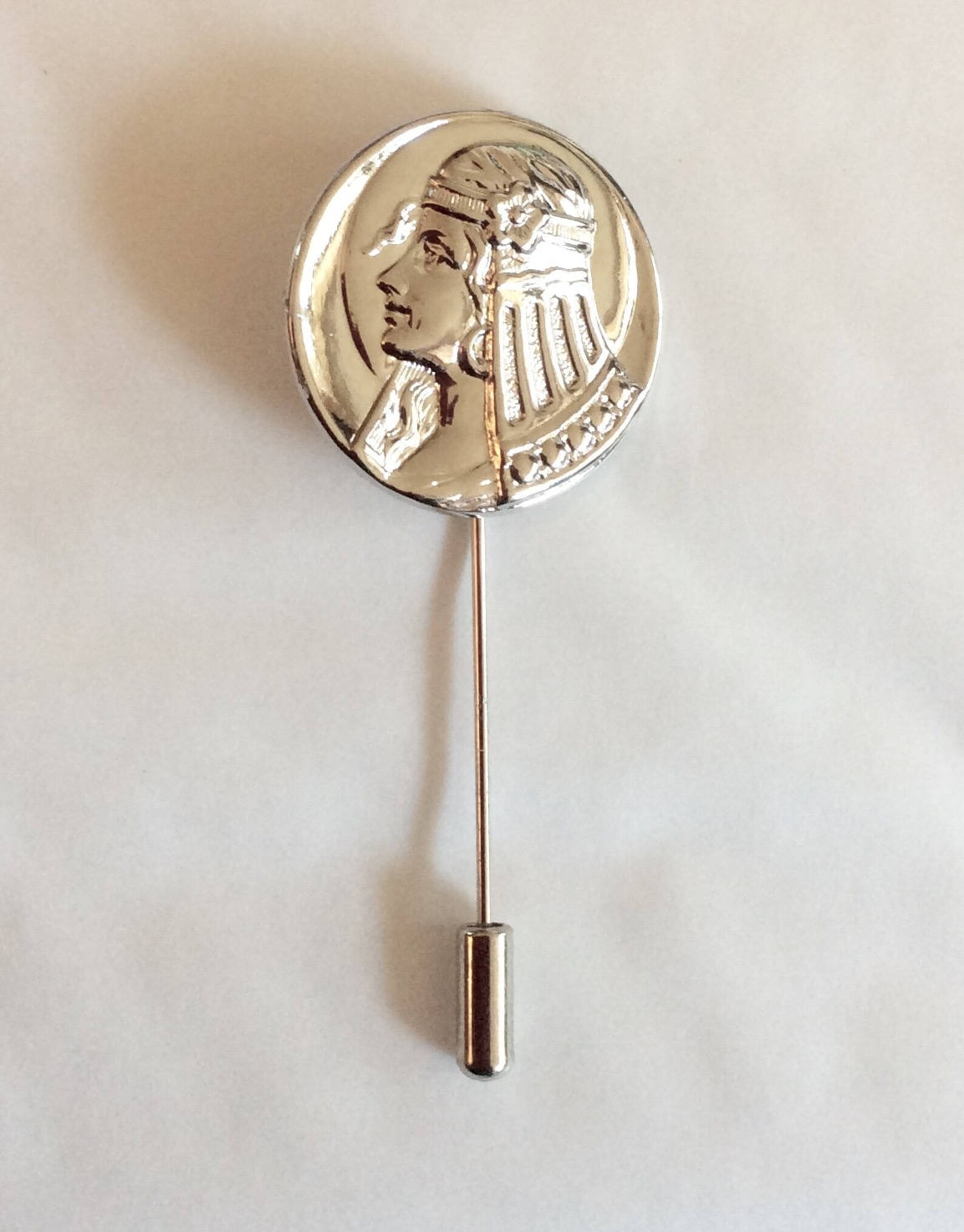 Cleopatra Egyptian Queen Head Stick Pin Vintage Finding Art | Etsy UK