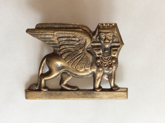 Egyptian Sphinx Pharaoh Egypt Charm Antiqued Bronze Tone | Etsy