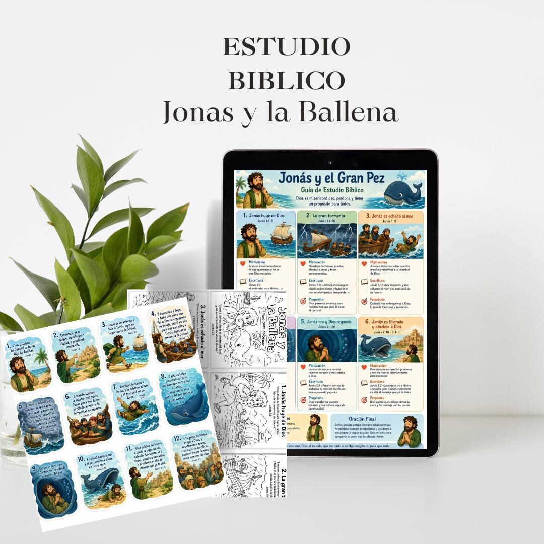 Jonas Y La Ballena Bible Study Craft Kit | Sunday School Christian ...