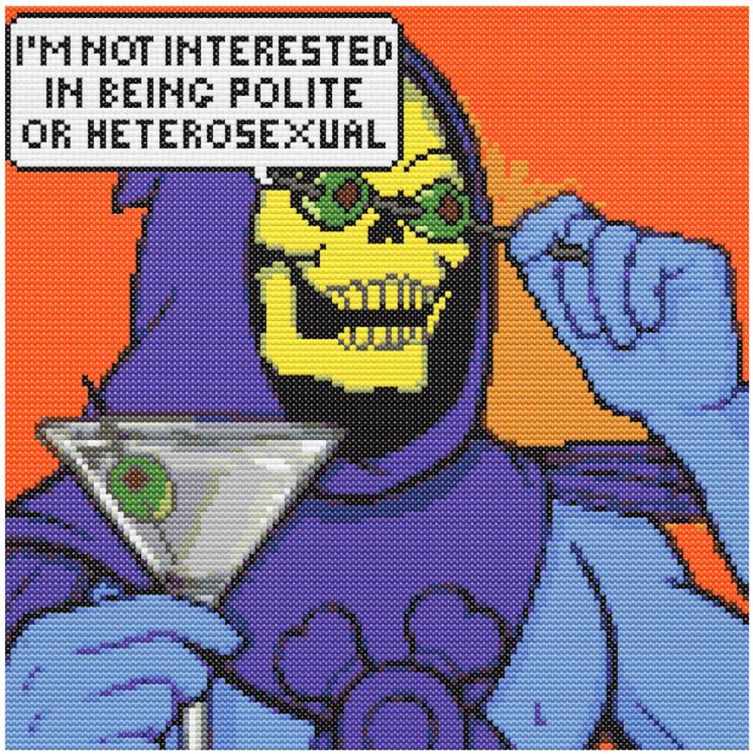Skeletor Cross Stitch Pattern - Etsy
