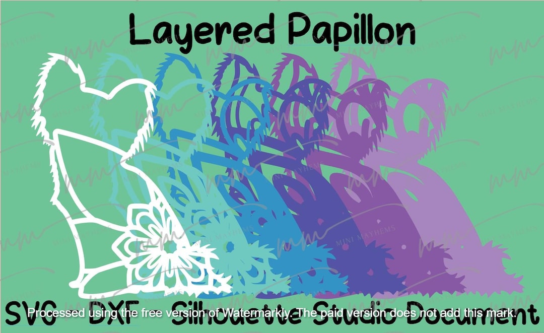 3D Layered Mandala Papillon SVG, DXF, Silhouette Studio File - Etsy