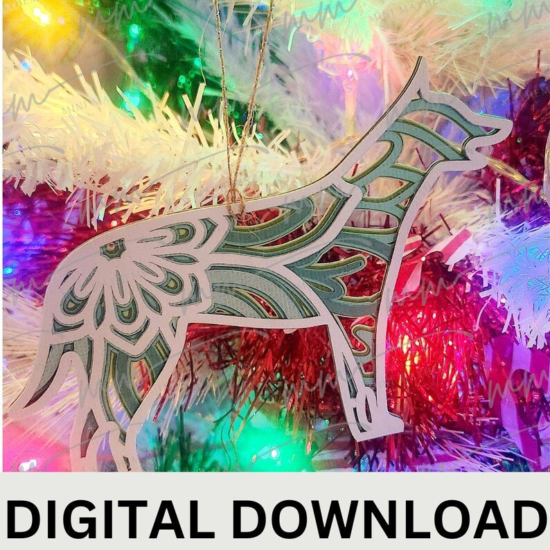 3D Layered Mandala Kelpie SVG, DXF, Silhouette Studio File - Etsy