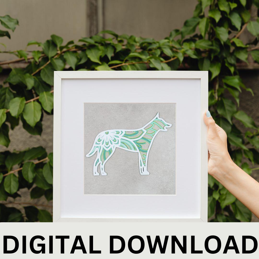 3D Layered Mandala Kelpie SVG, DXF, Silhouette Studio File - Etsy