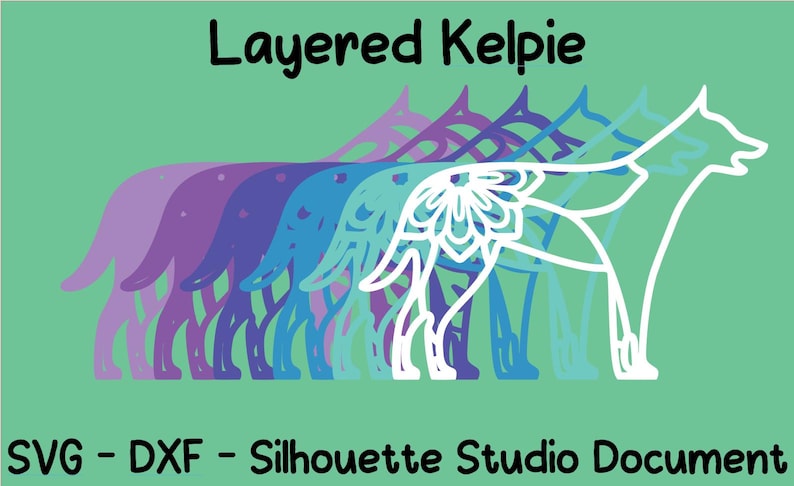 3D Layered Mandala Kelpie SVG, DXF, Silhouette Studio File - Etsy