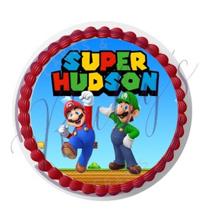 Edible Image, Super Mario, Cake Topper, Cake Decoration (digital File ...