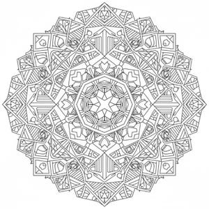 Mandala Coloring Pages Stress Relief ,fun Activity ,adults, Kids, Color ...