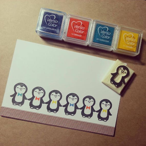 Paper, Party & Kids Craft Supplies & Tools Rubber Stampede Penguin ...