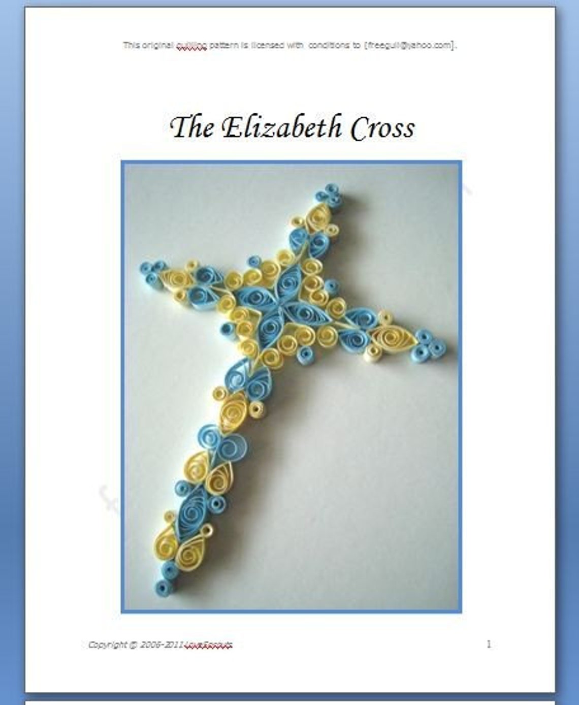 The Elizabeth Cross Detailed Quilling Tutorial in PDF | Etsy