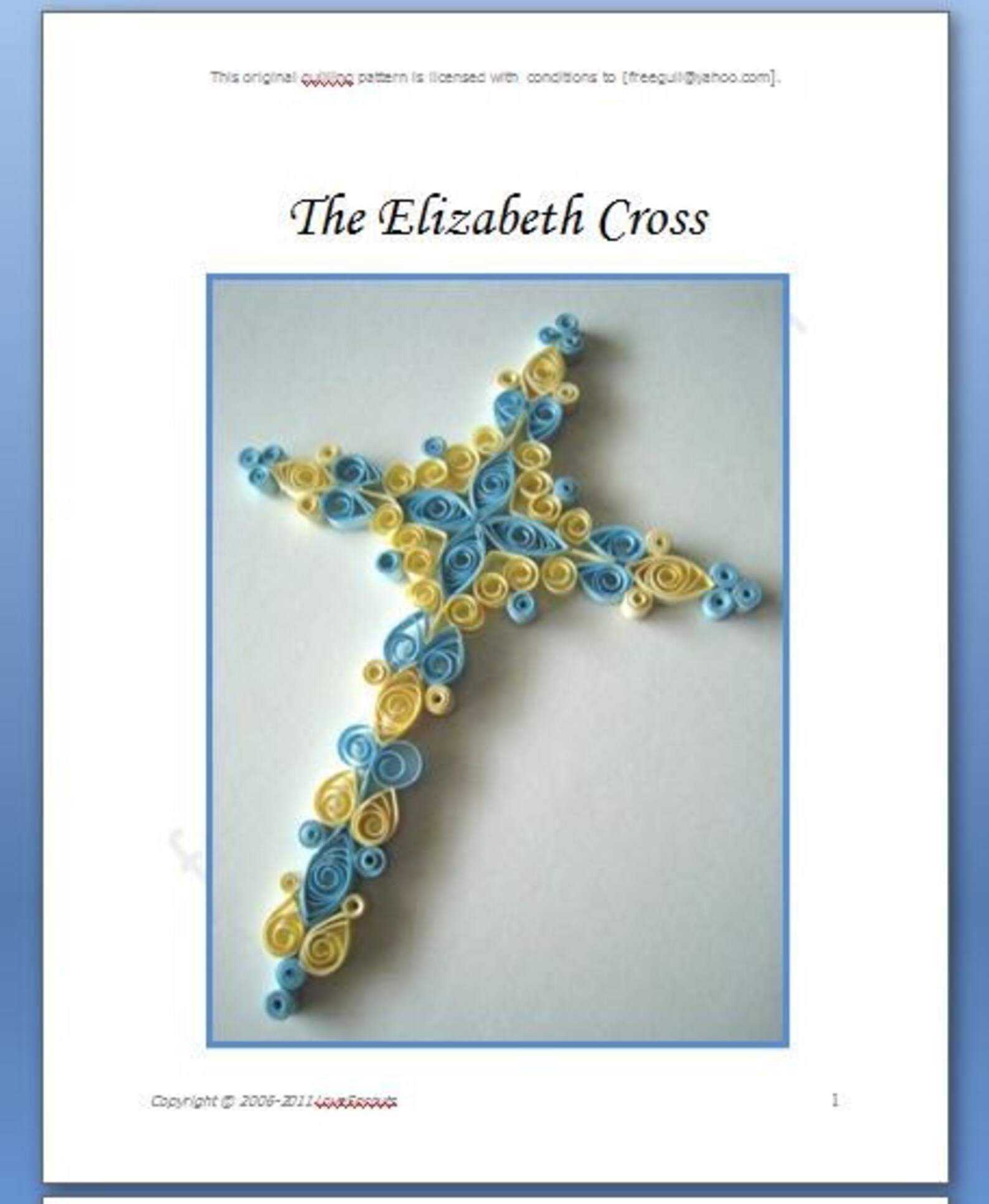 The Elizabeth Cross Detailed Quilling Tutorial in PDF | Etsy